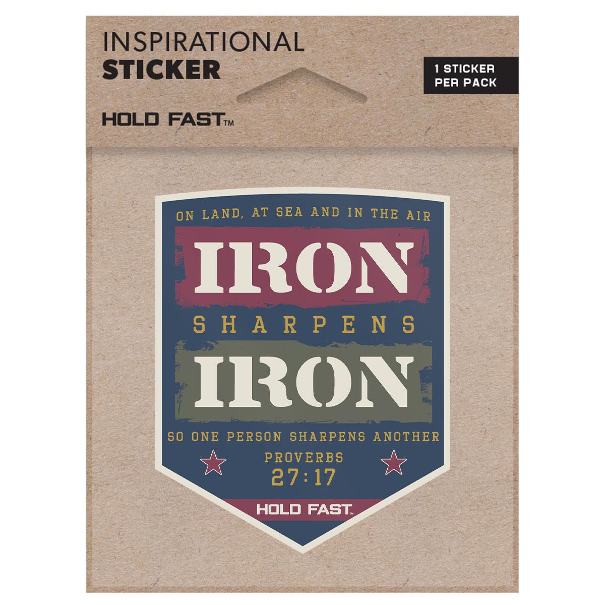Iron Sharpens Iron Sticker | Bella Grace Gift & Vinyl Boutique